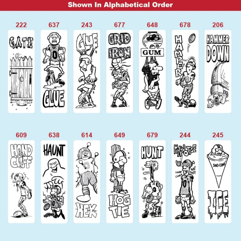 Football Slogan Ribbons - TTC Trammell Company - School Spirit Supplies